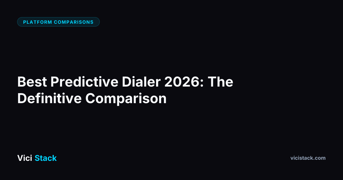 Best Predictive Dialer 2026: The Definitive Comparison | ViciStack Blog